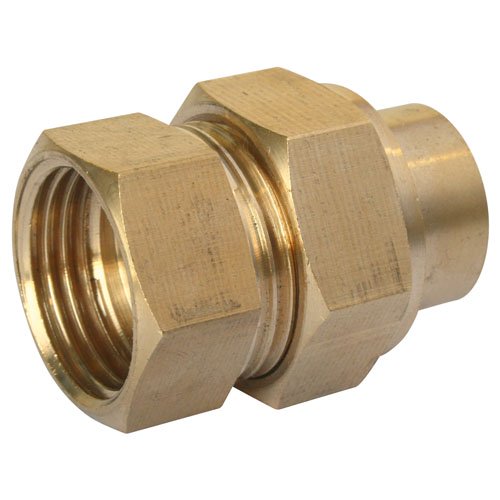 Raccord union droit laiton 3 pièces à portée sphero-conique femelle ø35-40/49 - 340 596-35-40